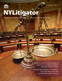 NYLitigator – Vol. 27 No. 2 - New York State Bar Association