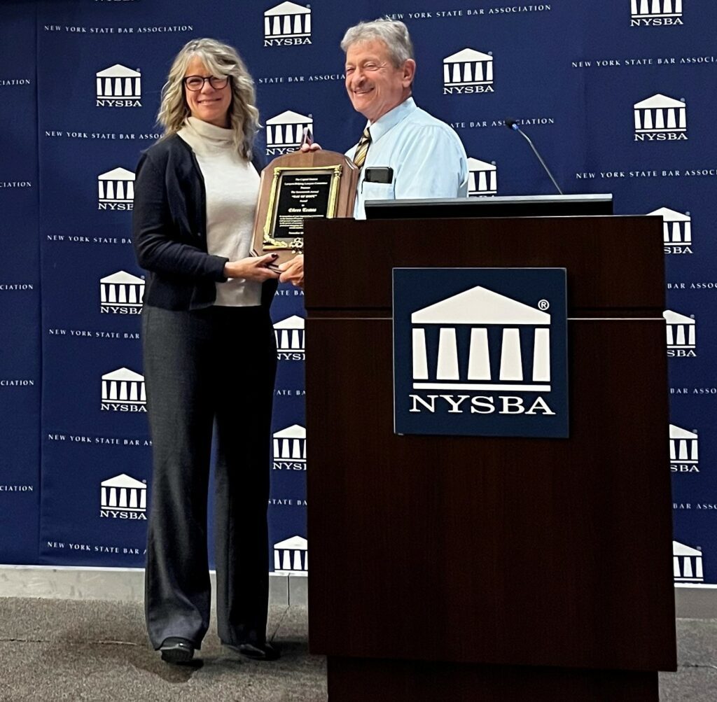 New York State Bar Association Honors Lawyer Wellness Pioneer with its ...